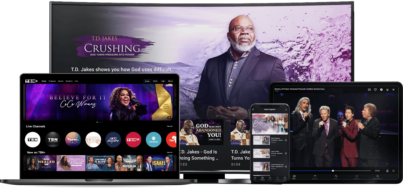 TBN+ | Stream Bible Teachers, Worship, and Christian Shows