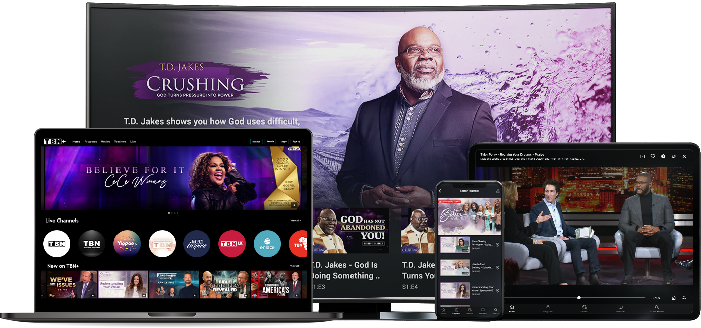 TBN+ | Stream Bible Teachers, Worship, and Christian Shows